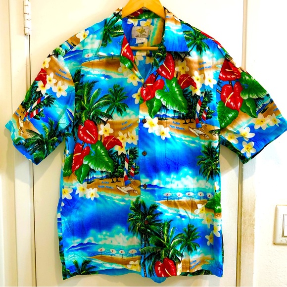 Ho Aloha | Shirts | Vintage Ho Aloha Button Up Short Sleeve Hawaiian ...